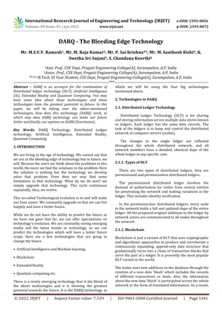 DARQ - The Bleeding Edge Technology | PDF