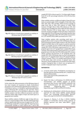 AN INVESTIGATION ON MINE OVERBURDEN DUMP SLOPE STABILITY | PDF