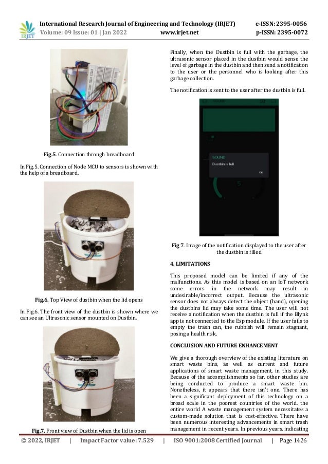 Smart Dustbin Using Node MCU | PDF