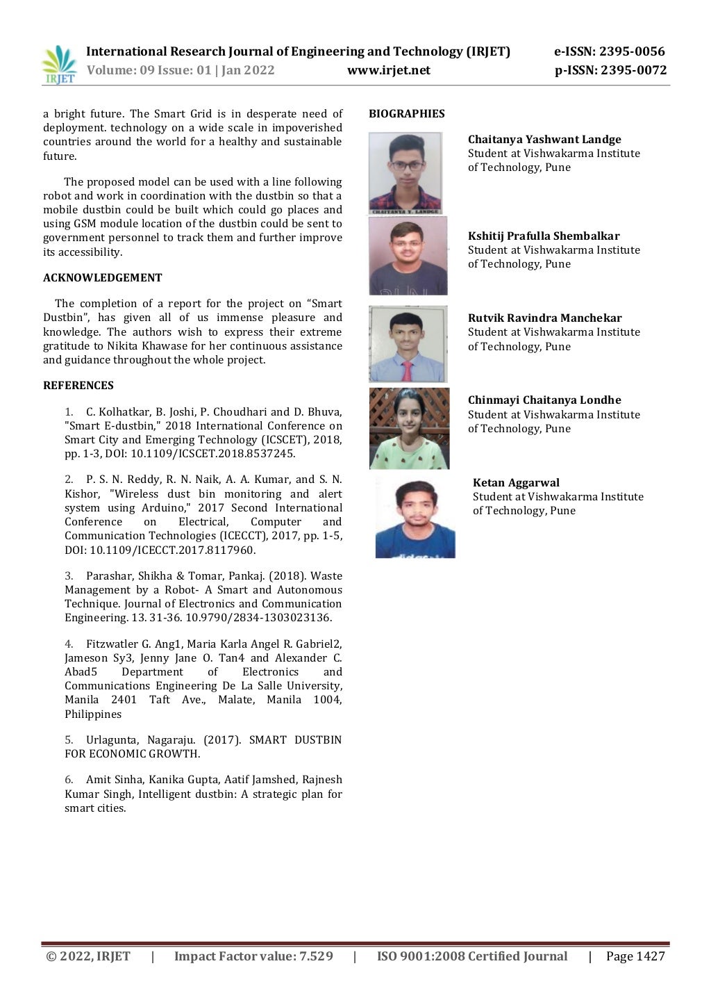 Smart Dustbin Using Node MCU | PDF