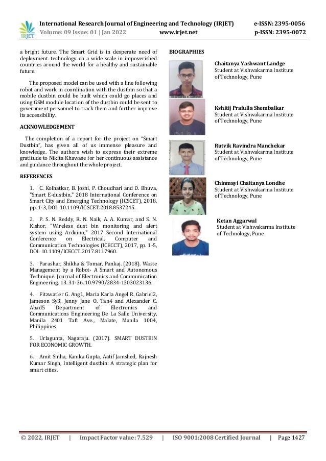 Smart Dustbin Using Node MCU | PDF