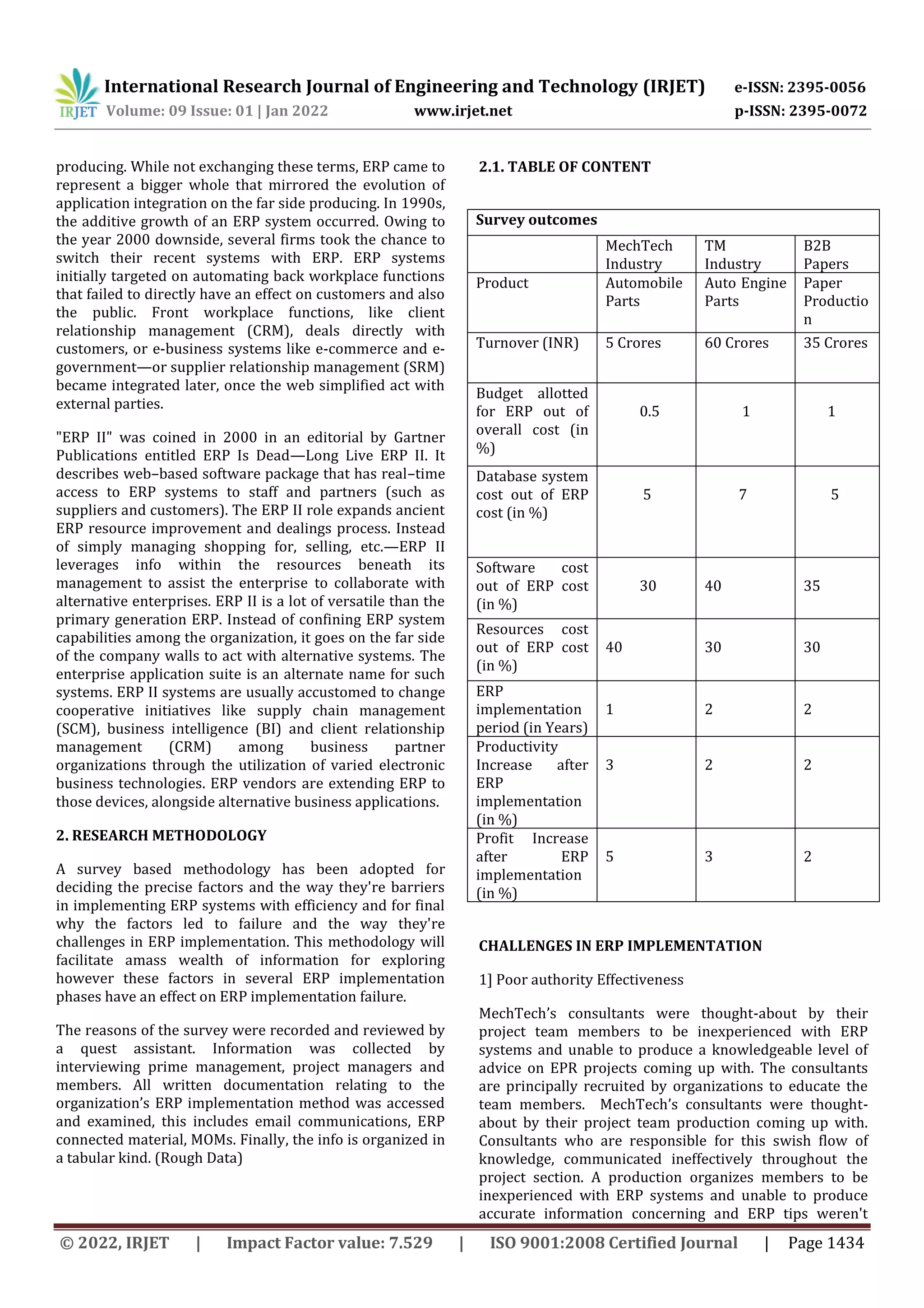 Challenges of Implementing an ERP System in Industry | PDF