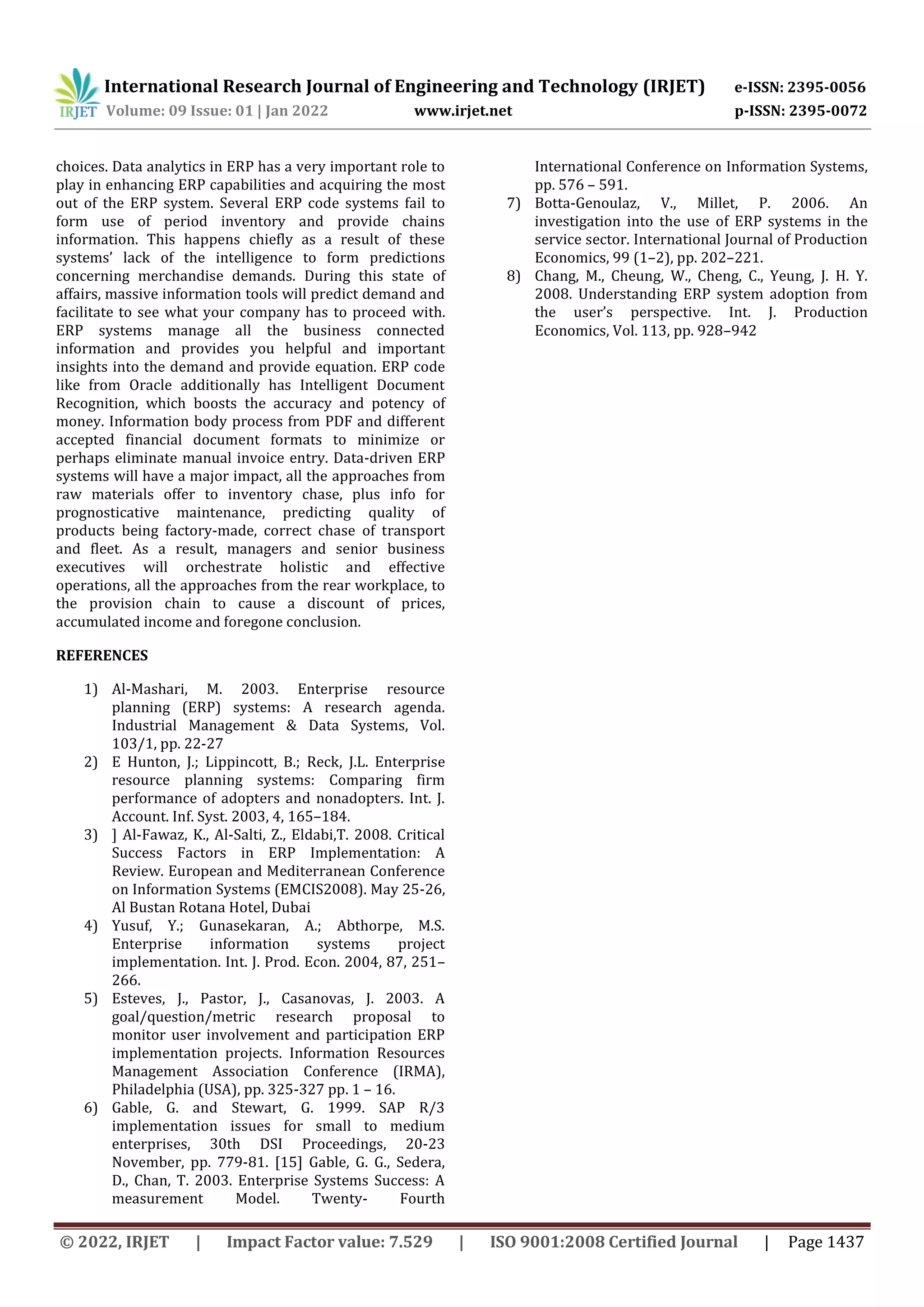 Challenges of Implementing an ERP System in Industry | PDF