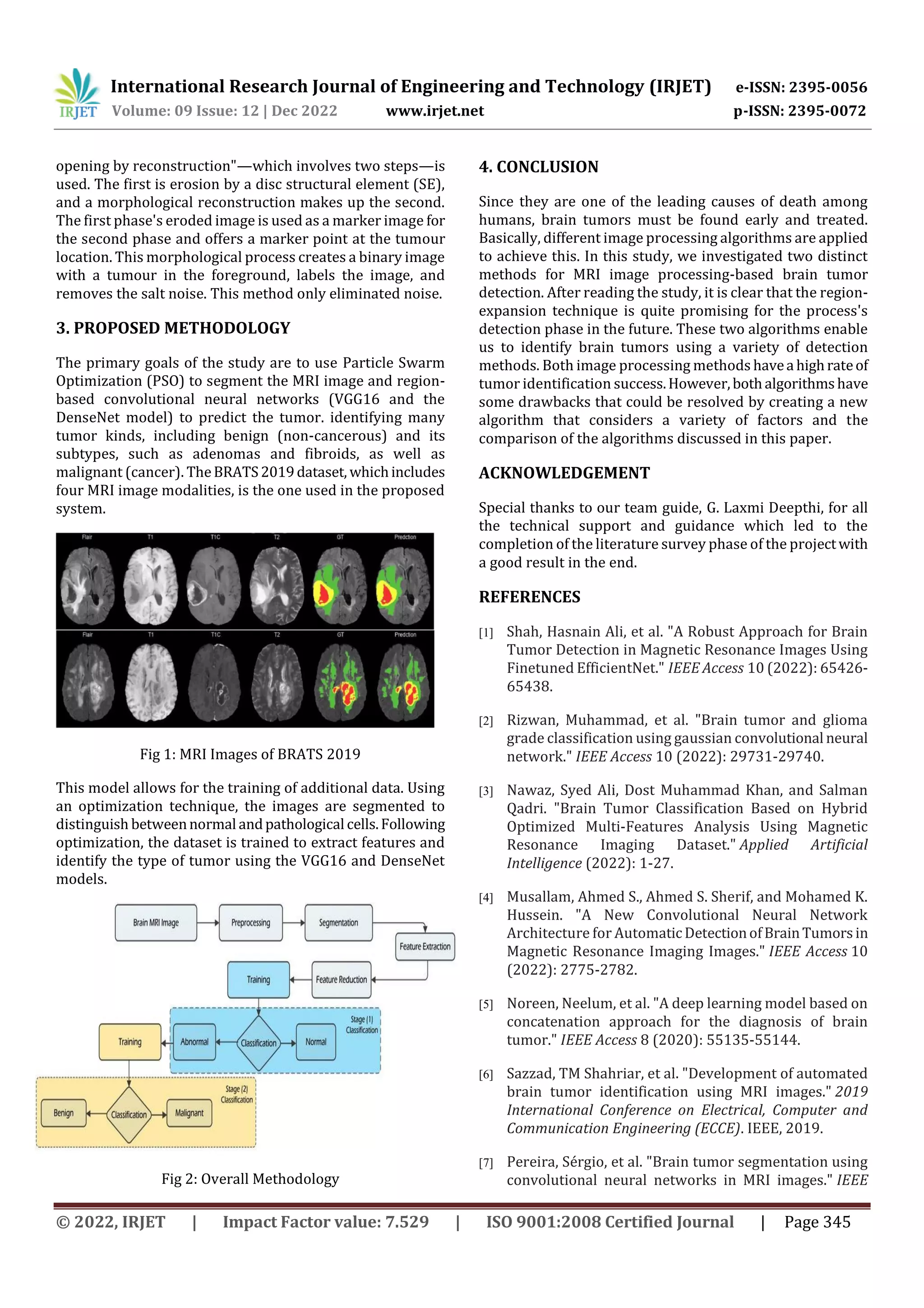 Brain tumor detection using Region-based Convolutional Neural Network and PSO | PDF | Cancer ...