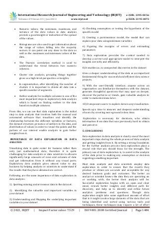 What is Data Exploration? and its Importance in Data Analytics | PDF