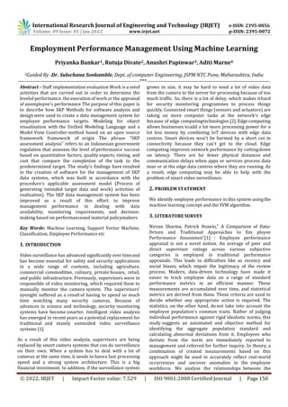 Employment Performance Management Using Machine Learning | PDF