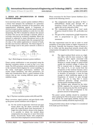 PLACEMENT OF POWER SYSTEM STABILIZER (PSS) IN NIGERIA 28-BUS POWER ...