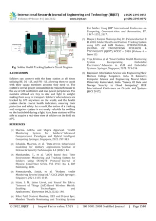 A simple and Cost-Effective Real-time Soldier Health and Position Tracking System | PDF