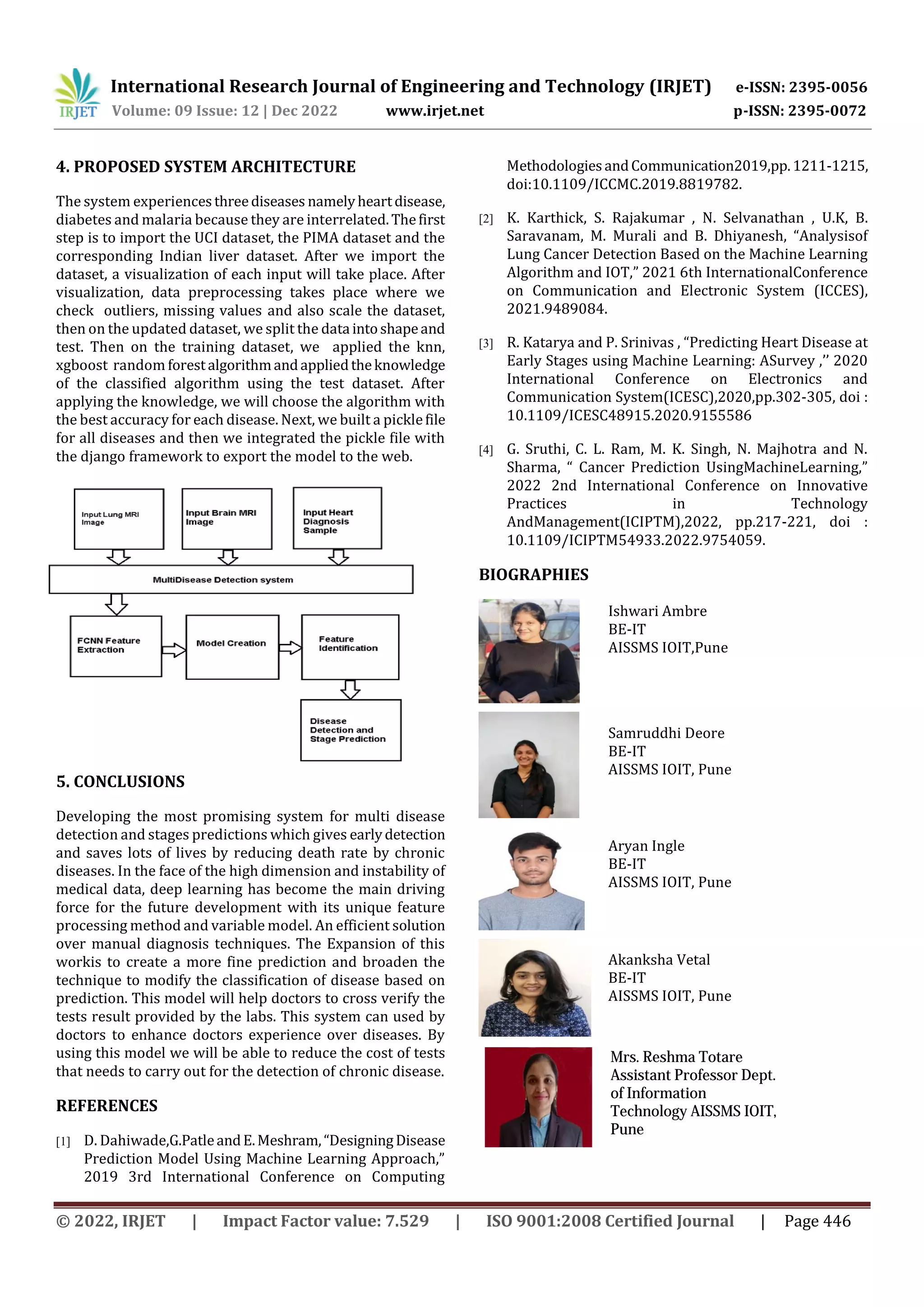 Multi Disease Detection Using Deep Learning Pdf