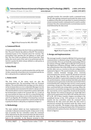 Implementation of MIL-STD1553 using Microcontroller Atmega 328P | PDF