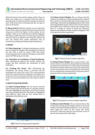 HAND GESTURE CONTROLLED MOUSE | PDF