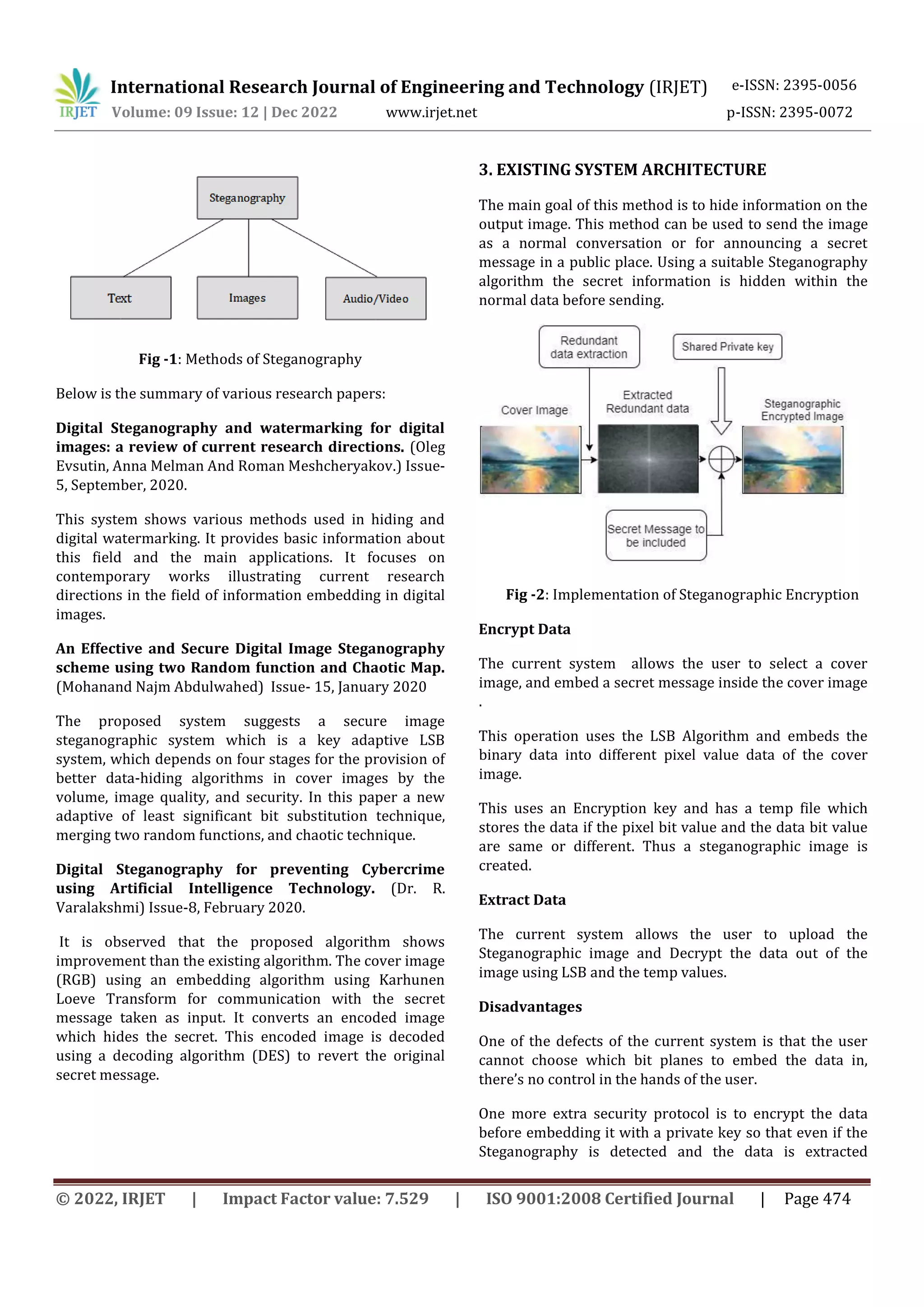 Implementation of Steganographic Techniques and its Detection. | PDF | Computing | Technology ...