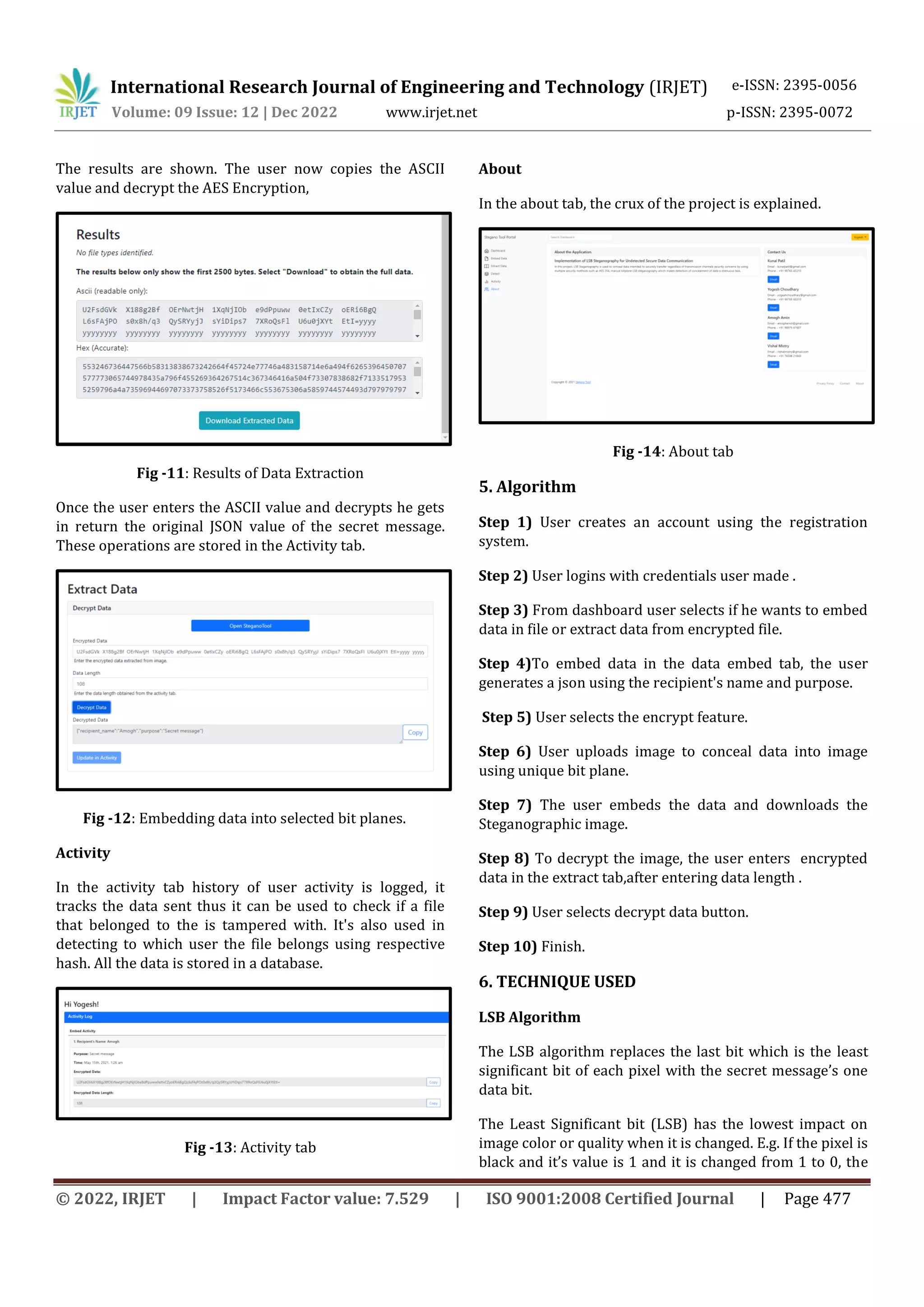 Implementation of Steganographic Techniques and its Detection. | PDF | Computing | Technology ...
