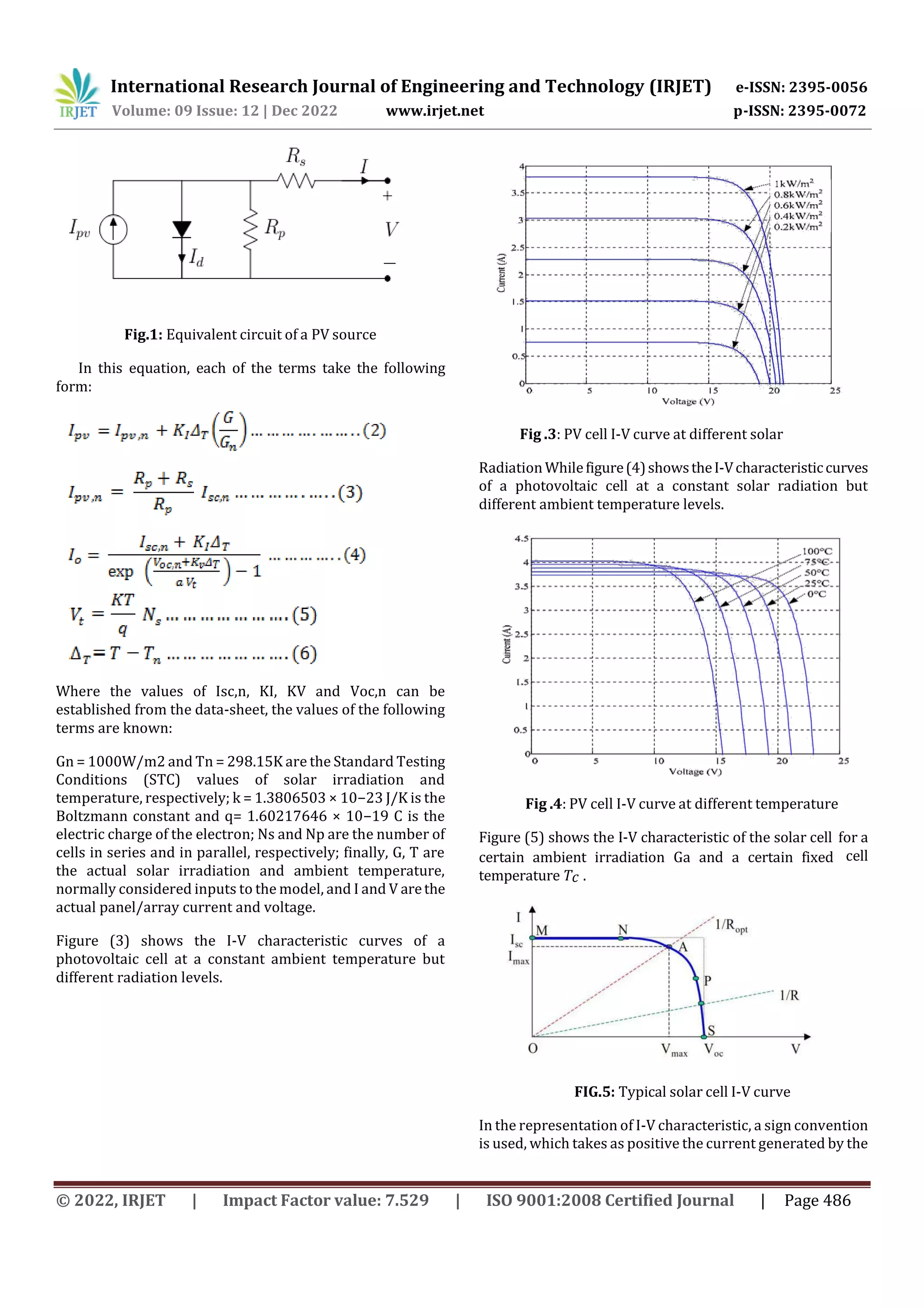 Simulation of MPPT Controller for photovoltaic system Grid-connected using Modelica | PDF