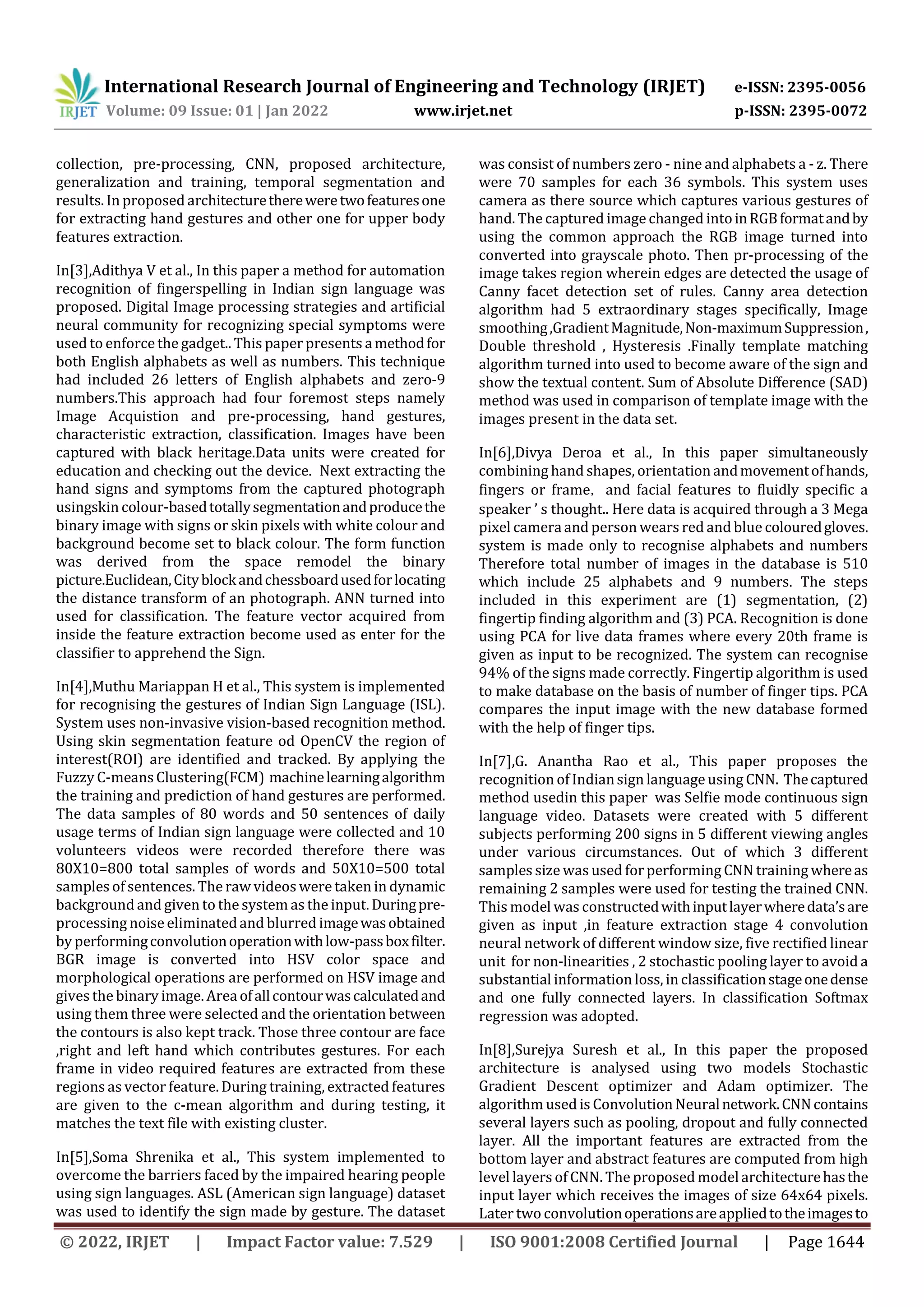 SIGN LANGUAGE RECOGNITION USING MACHINE LEARNING | PDF