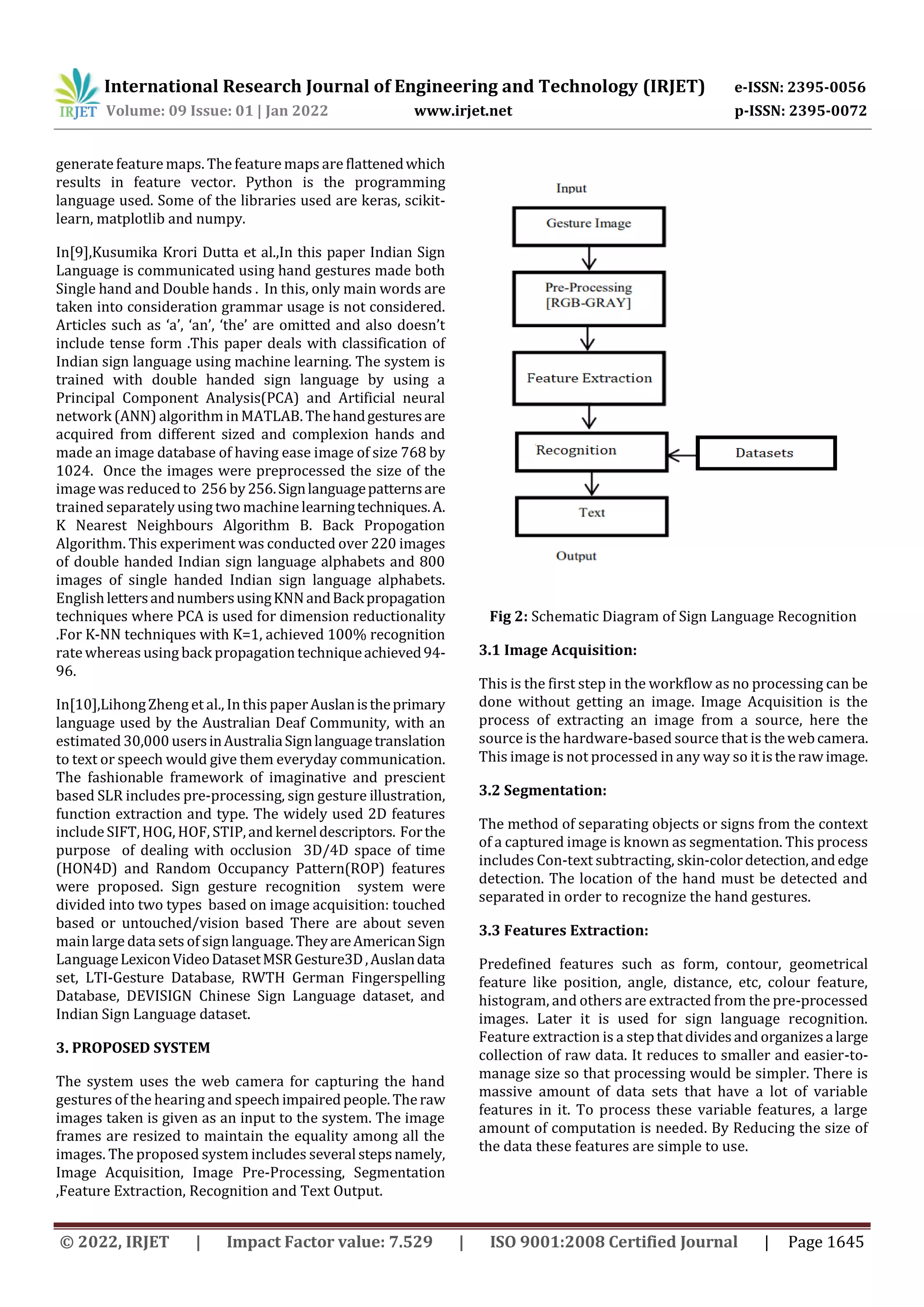 SIGN LANGUAGE RECOGNITION USING MACHINE LEARNING | PDF
