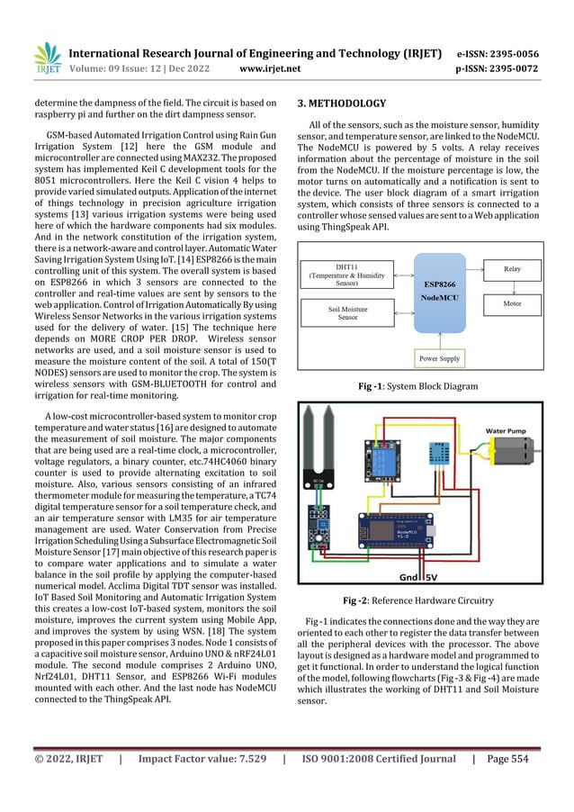 Smart System for Crop Irrigation | PDF | Agriculture | Industries