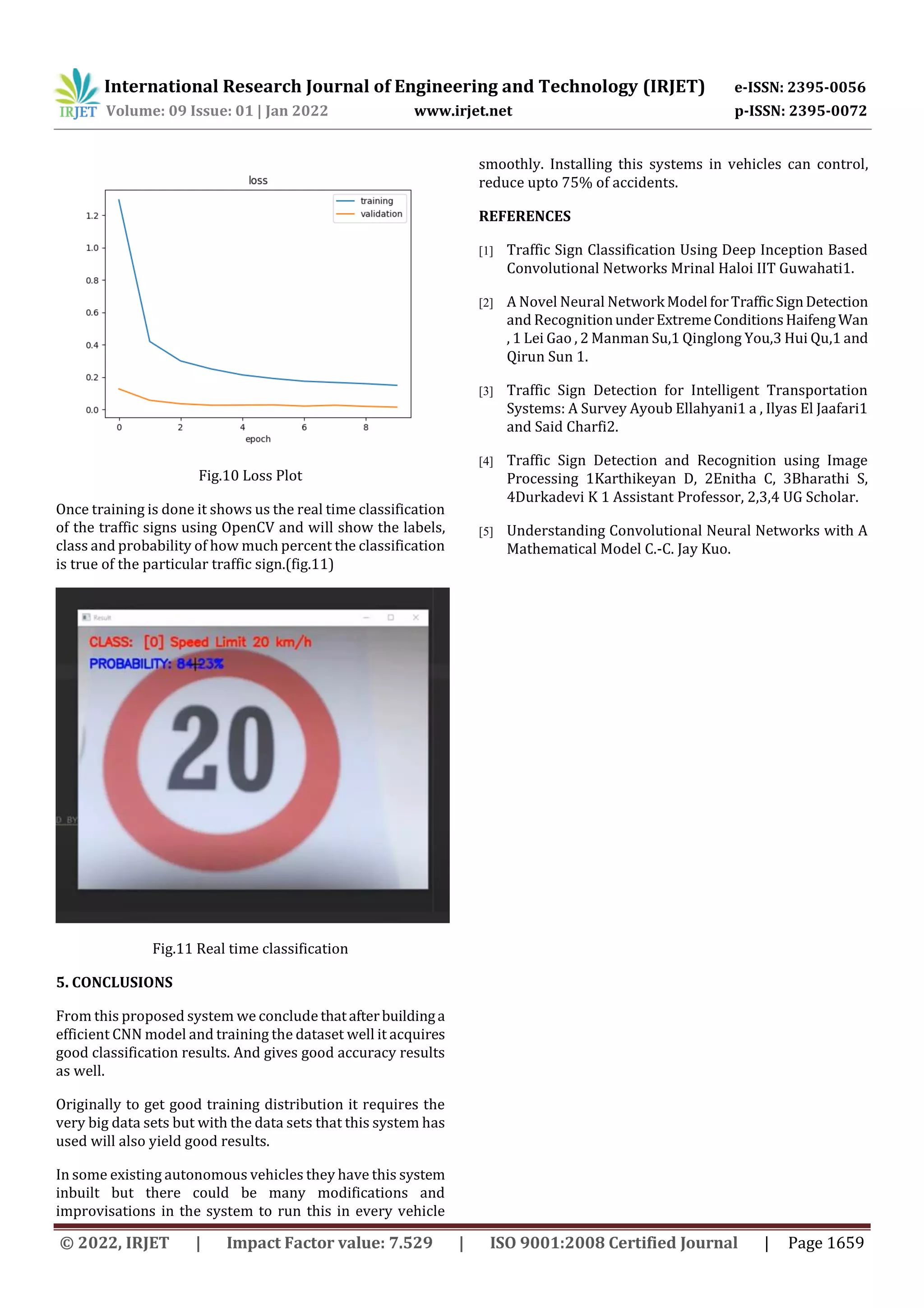 Real time Traffic Signs Recognition using Deep Learning | PDF