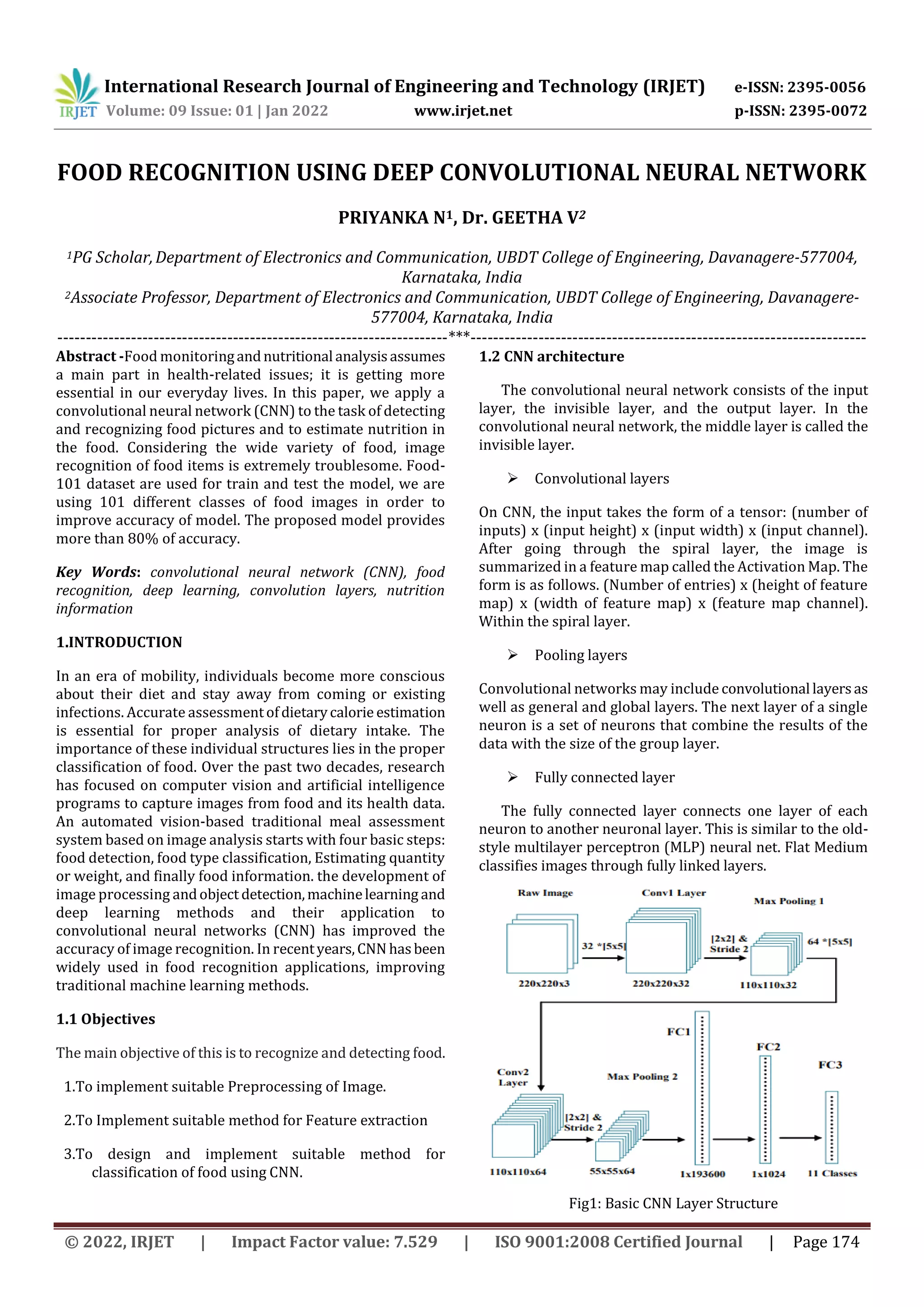 FOOD RECOGNITION USING DEEP CONVOLUTIONAL NEURAL NETWORK | PDF | Artificial Intelligence ...