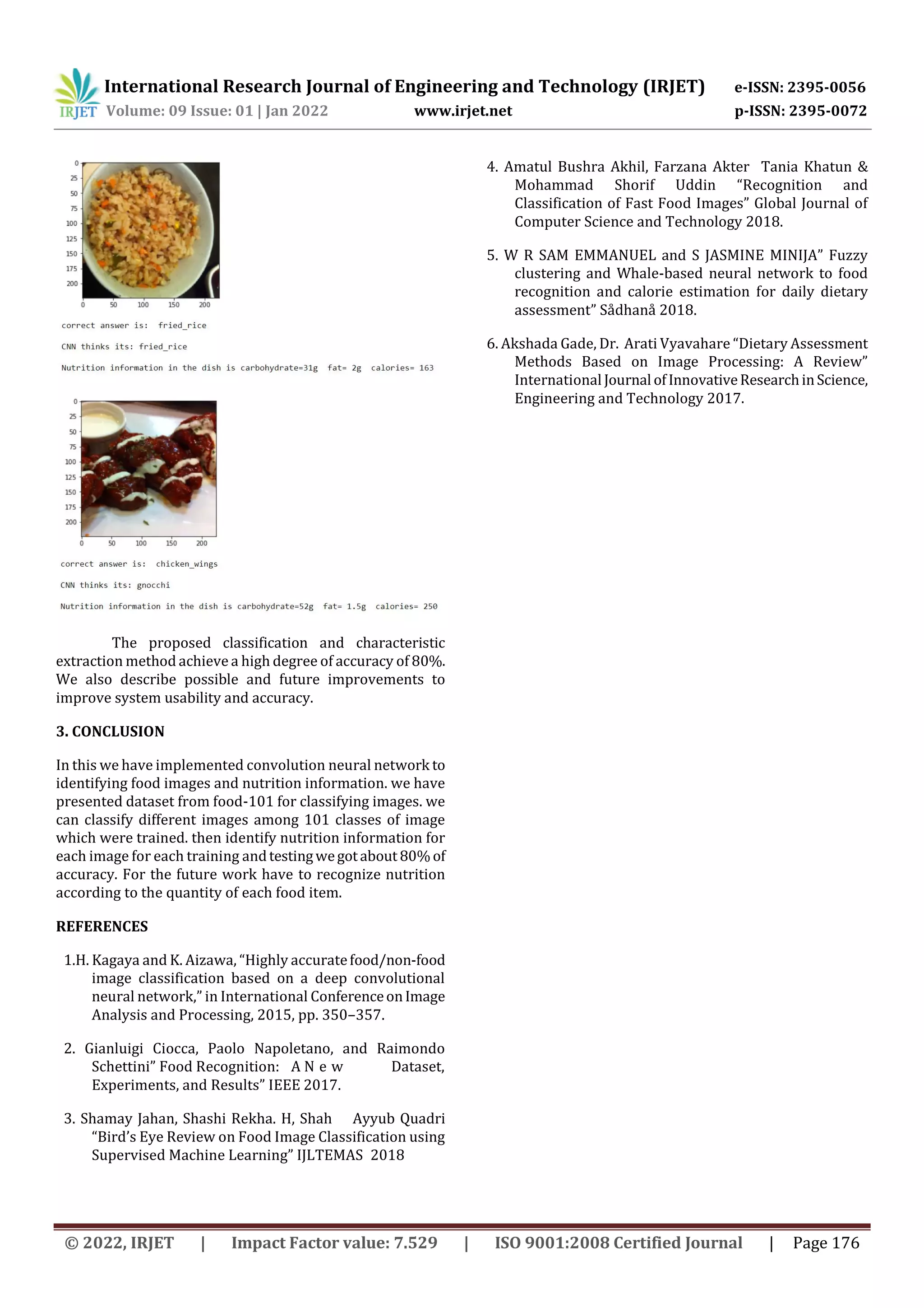 Food Recognition Using Deep Convolutional Neural Network Pdf Artificial Intelligence