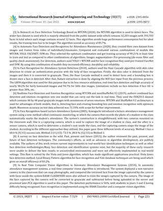 Review Paper on Attendance Capturing System using Face Recognition | PDF