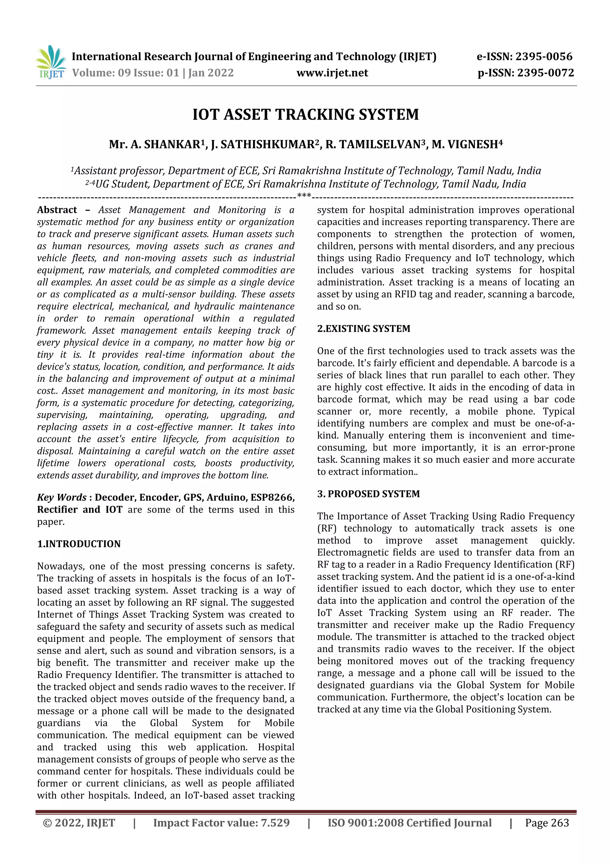 IOT ASSET TRACKING SYSTEM | PDF