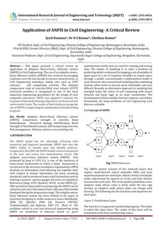 Application of ANFIS in Civil Engineering- A Critical Review | PDF