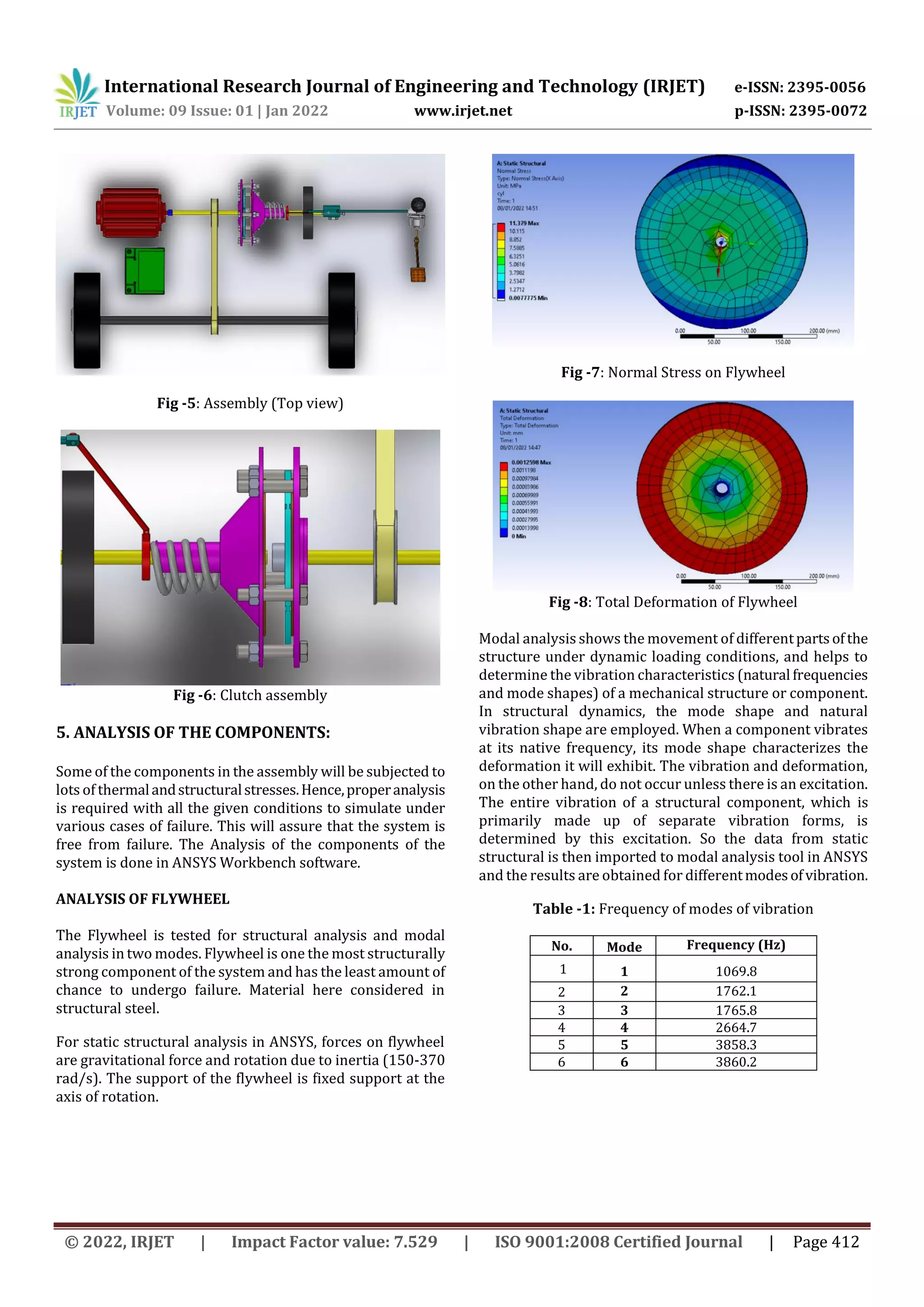 Design and Analysis of Flywheel based Kinetic Energy Recovery System | PDF