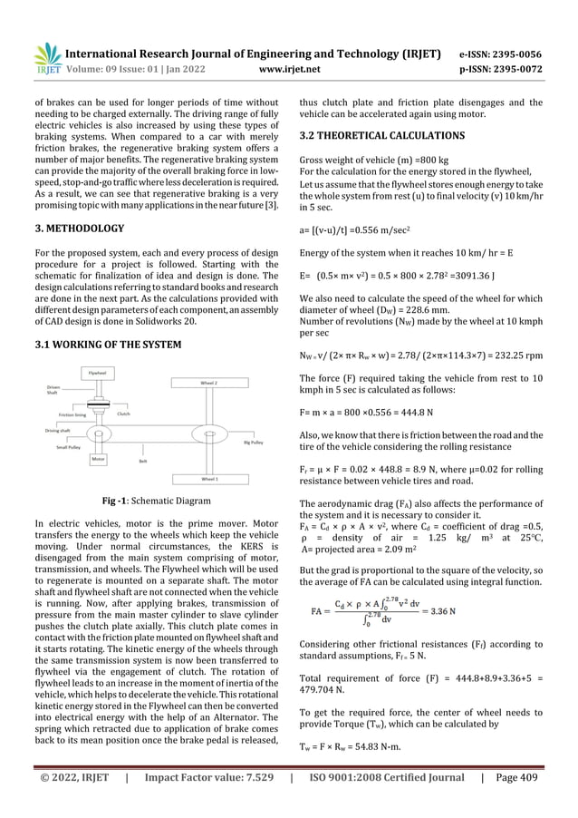 Design and Analysis of Flywheel based Kinetic Energy Recovery System | PDF