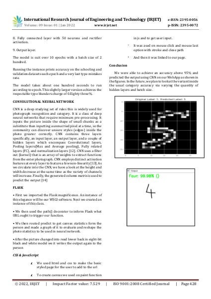 Handwritten Digital Recognition Using Machine Learning | PDF