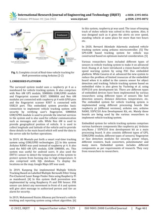 A Survey on Vehicle Tracking System using IoT | PDF
