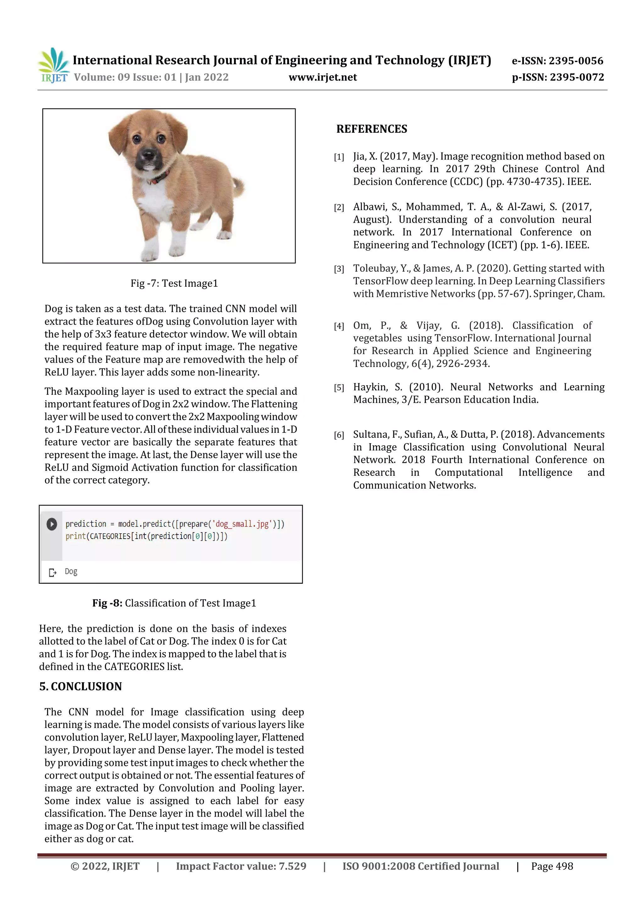 Image Classification Using Deep Learning Pdf
