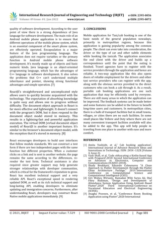 Development of Mobile App for Cab Booking and Rental using Flutter SDK ...