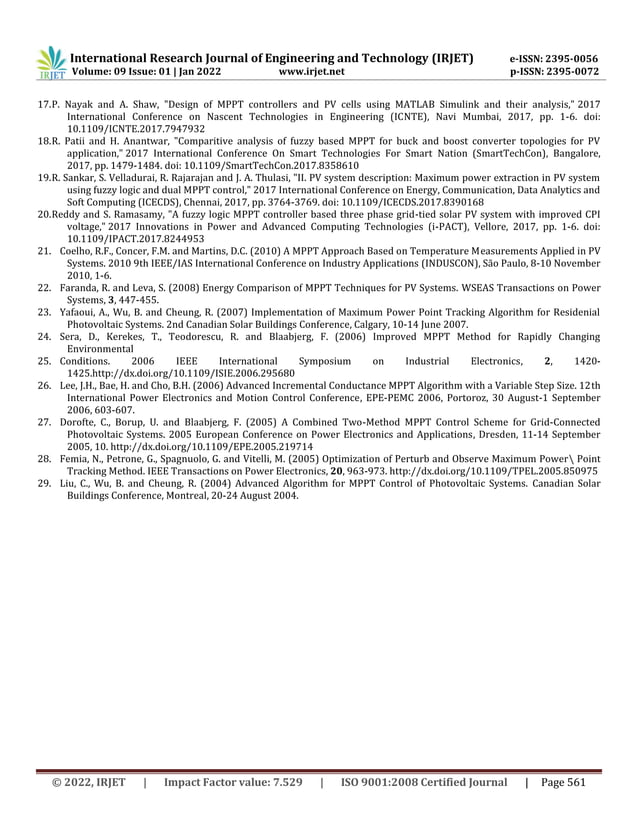 Optimization of PV Cell through MPPT Algorithm | PDF