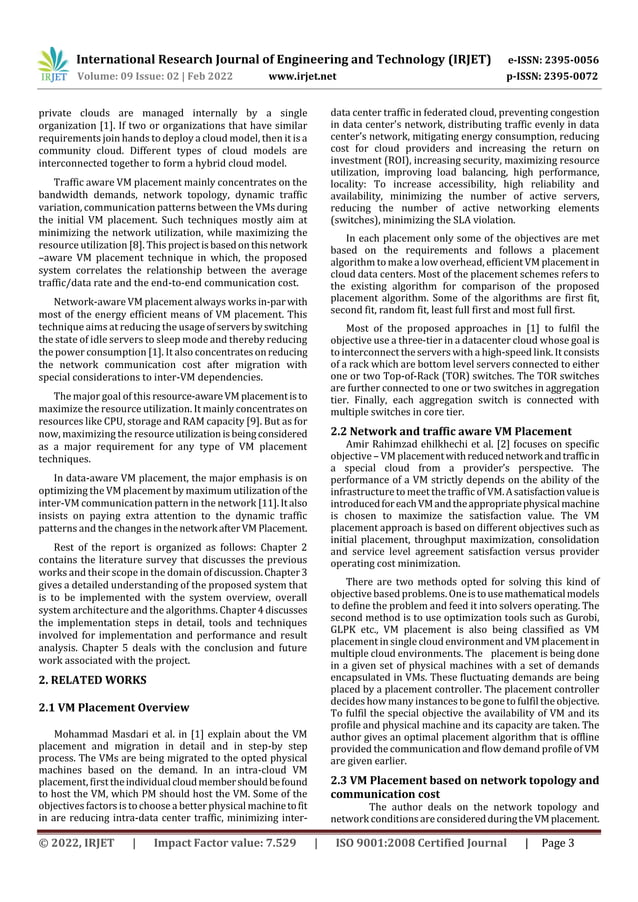 Affinity based virtual machine migration (AVM) approach for effective placement in cloud ...