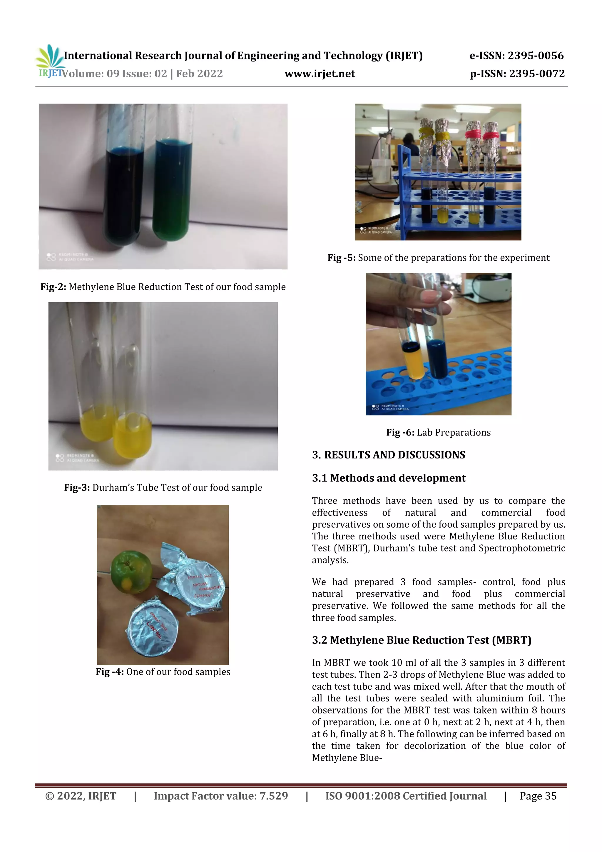 Compare the Effectiveness of Natural and Commercial Food Preservatives ...