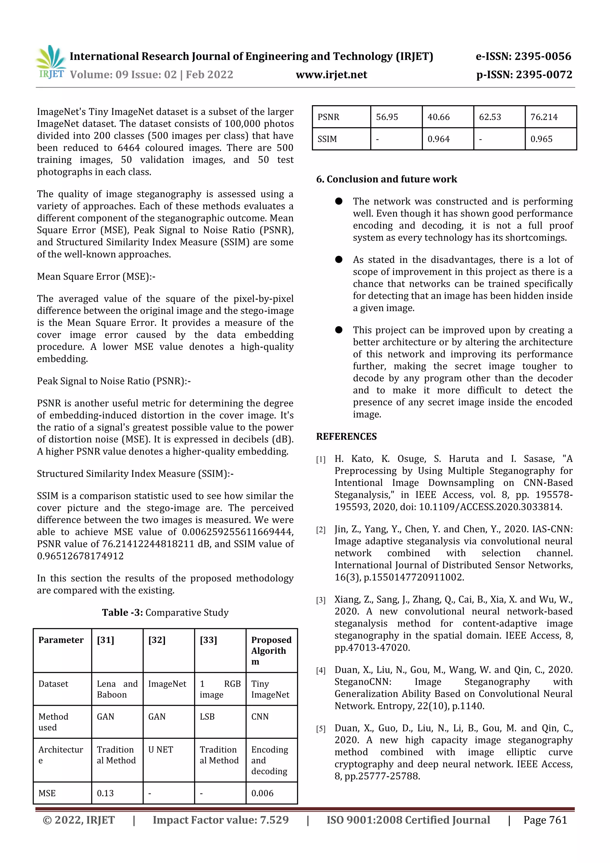 IMAGE STEGANOGRAPHY USING CNN | PDF