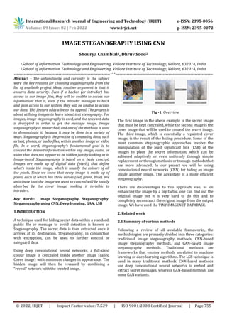 IMAGE STEGANOGRAPHY USING CNN | PDF