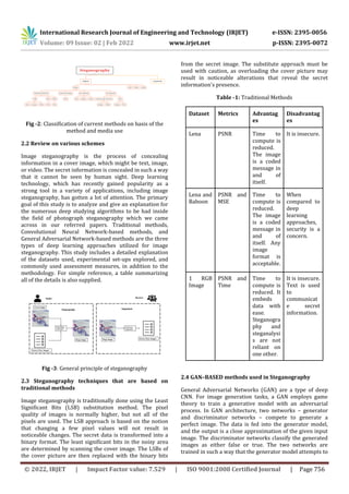 IMAGE STEGANOGRAPHY USING CNN | PDF