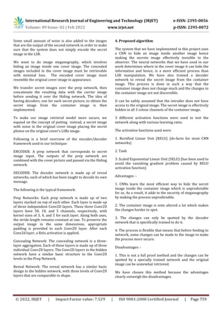 IMAGE STEGANOGRAPHY USING CNN | PDF