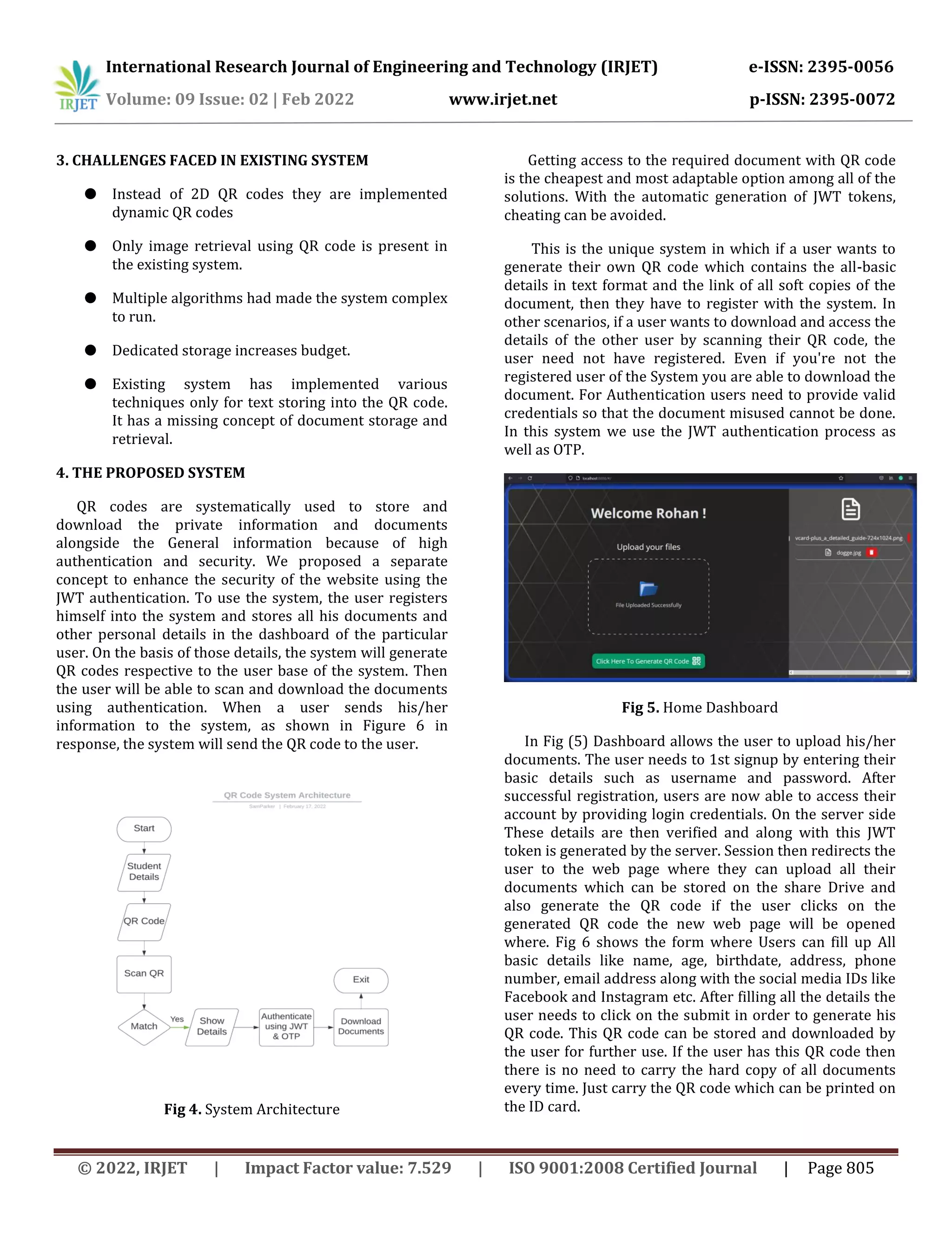 Qr Code Document Authentication And Retrieval Pdf Desktop