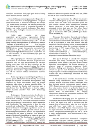 SKIN DISEASE IMAGE RECOGNITION USING DEEPLEARNING TECHNIQUES: A REVIEW ...