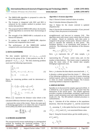 A Hybrid Data Clustering Approach using K-Means and Simplex Method-based Bacterial Colony ...