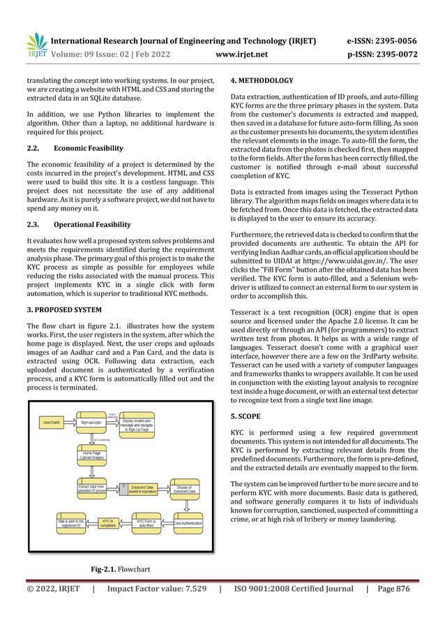 Optical Character Recognition based KYC System | PDF