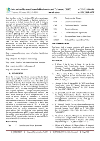 A Review on ECG -Signal Classification of Scalogram Snap shots the use of Convolutional Neural ...