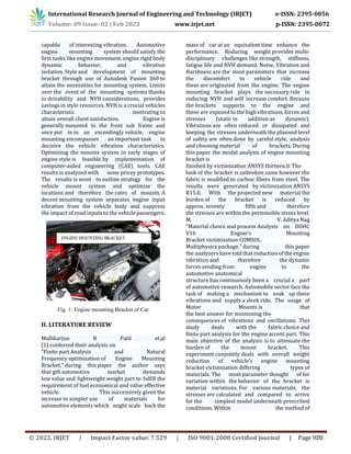 Optimization of Engine Mounting Bracket of Tata Ace Mini Truck | PDF