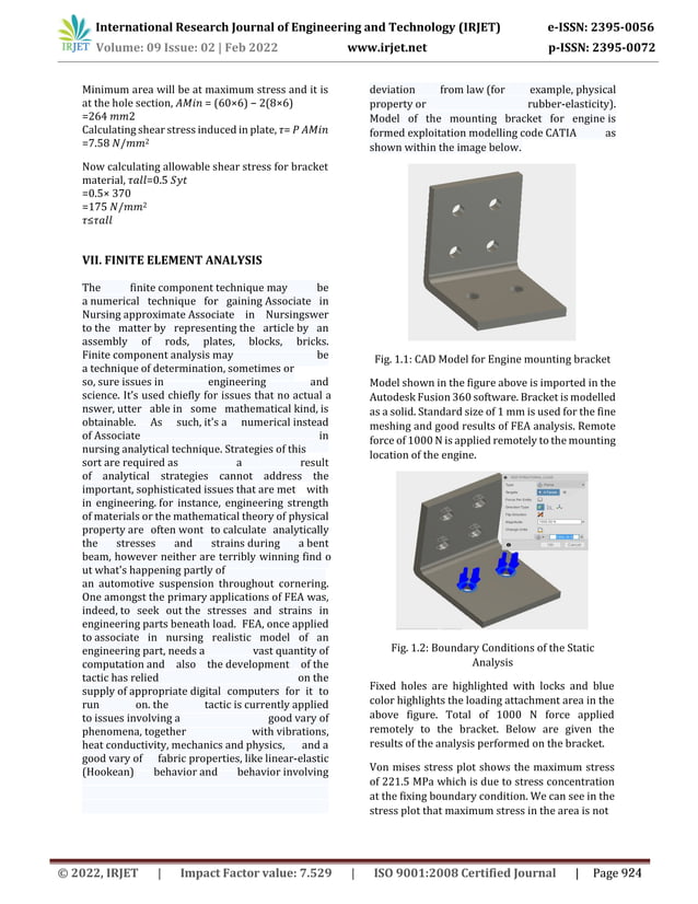 Optimization of Engine Mounting Bracket of Tata Ace Mini Truck | PDF