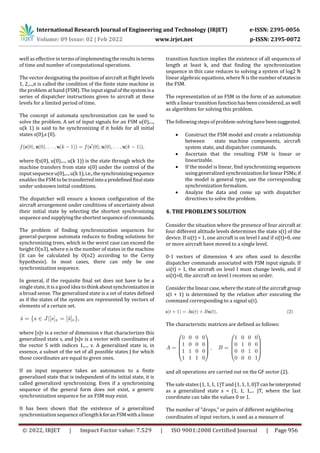 Automata Theory Models and Algorithms for Controlling an Aircraft Group in Aviation sector | PDF