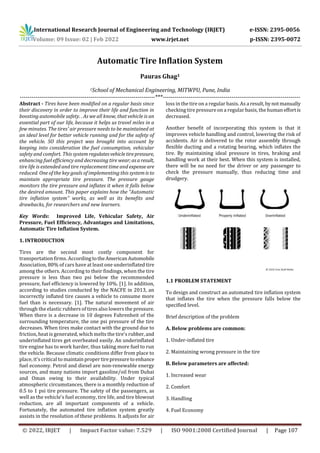 Automatic Tire Inflation System | PDF