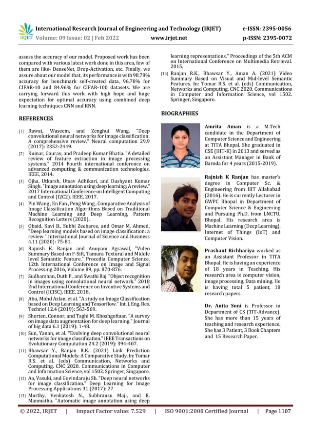 Image Classification and Annotation Using Deep Learning | PDF ...